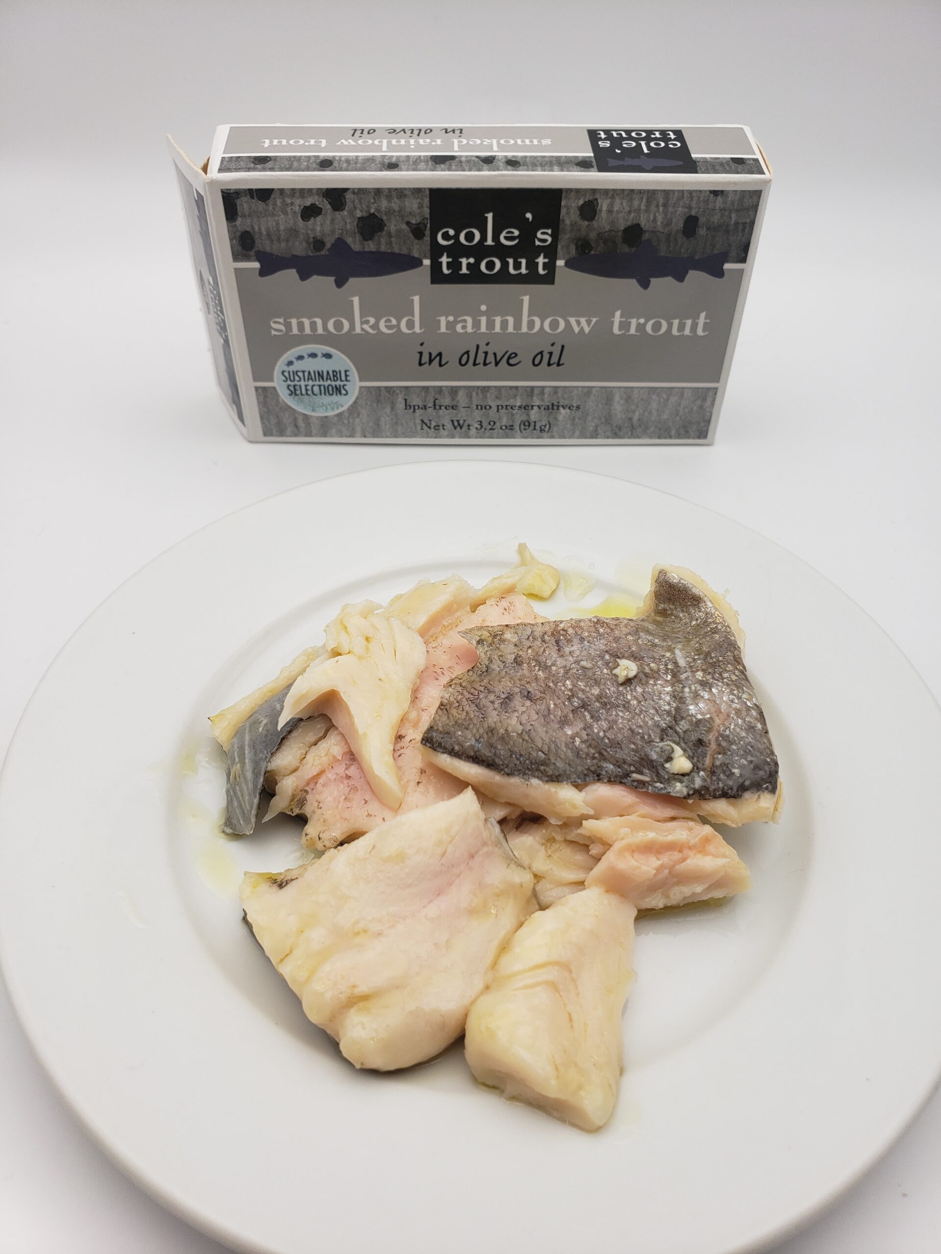 Cole's Smoked Rainbow Trout in Olive Oil - RTG.fish - Rainbow Tomatoes ...