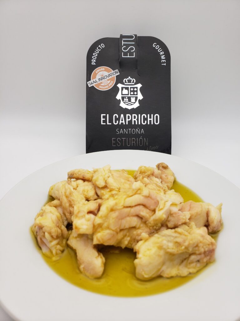 El Capricho Sturgeon in EVOO - RTG.fish - Rainbow Tomatoes Garden