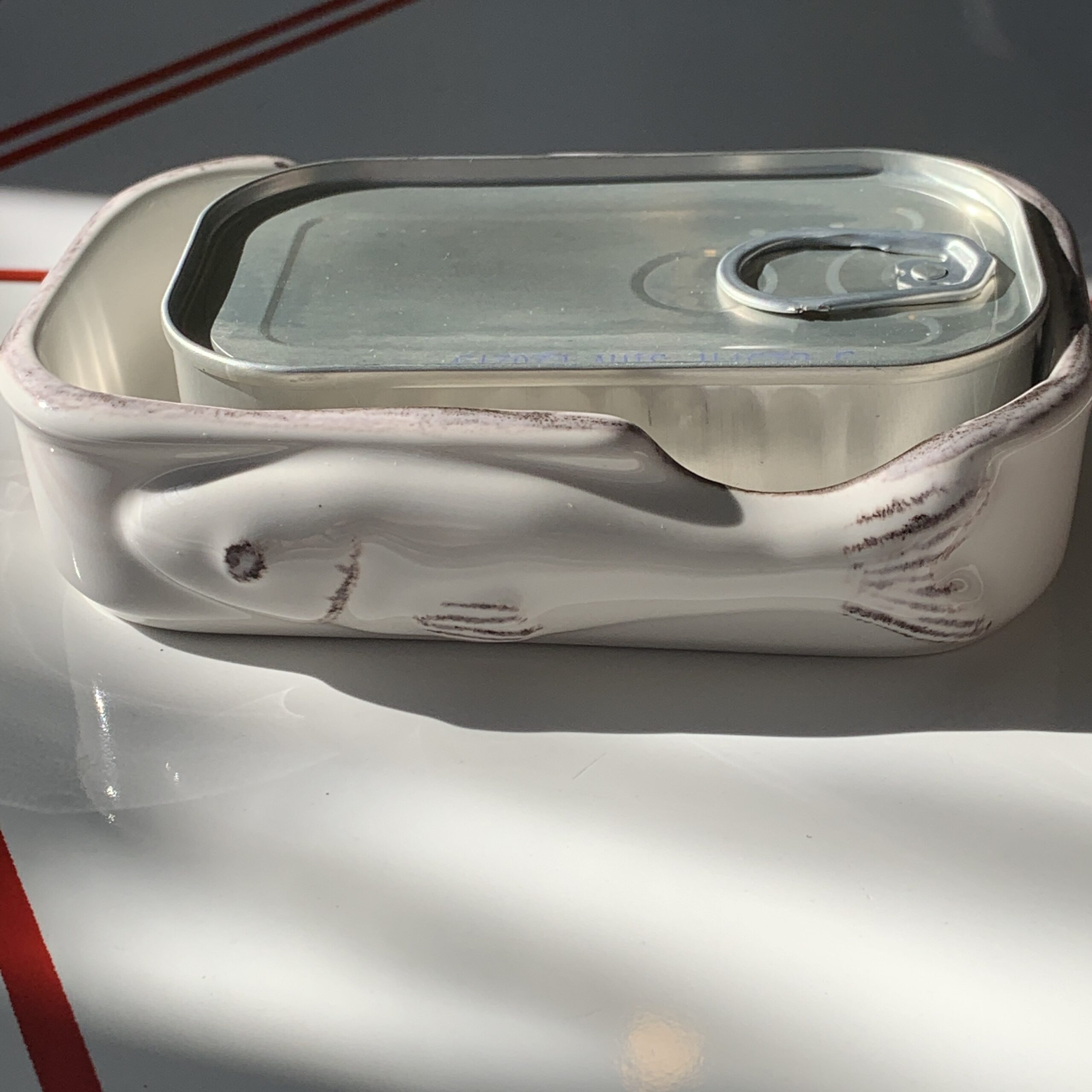 Ceramic Tinned Fish Dish - RTG.fish - Rainbow Tomatoes Garden