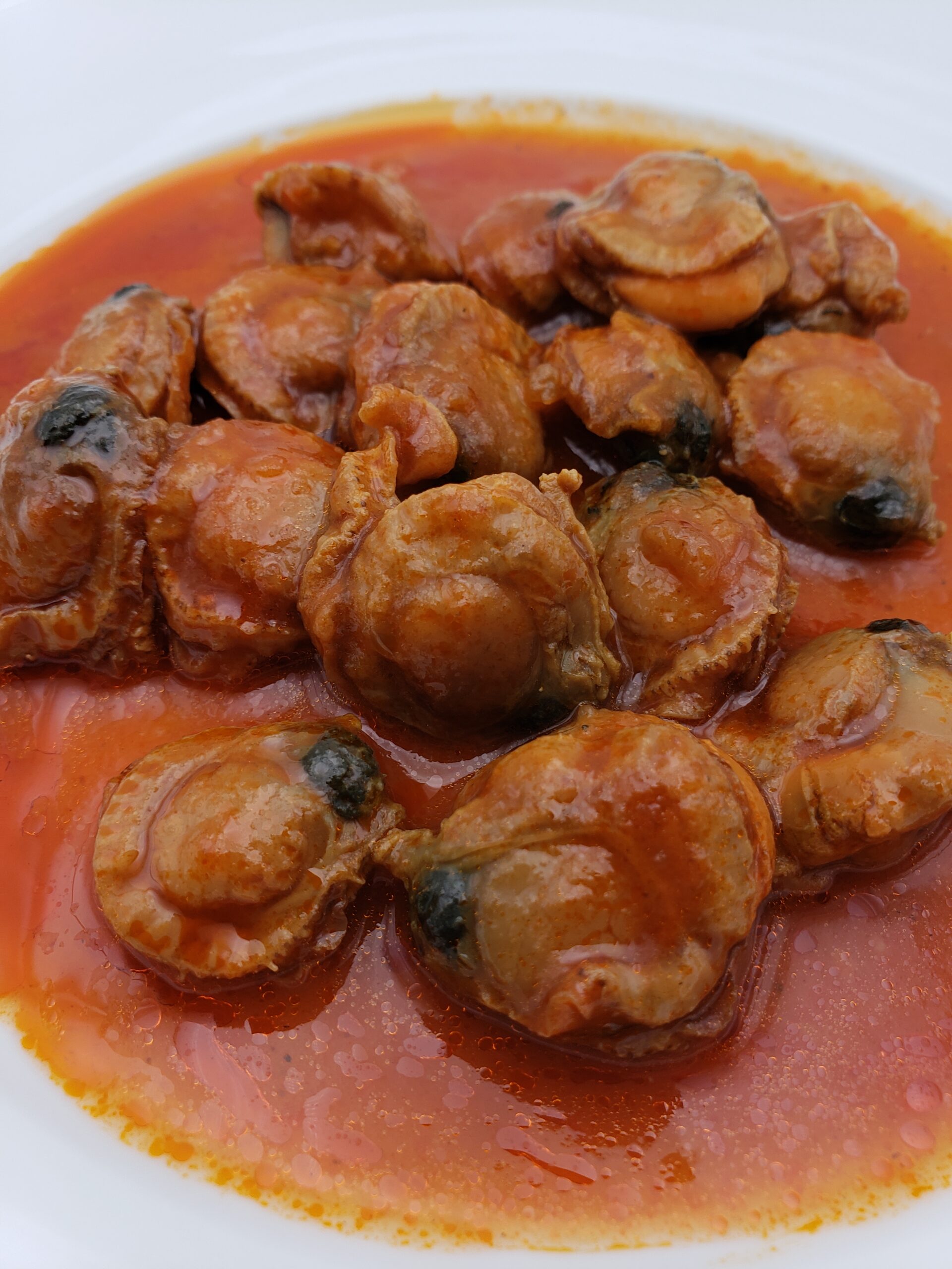 Espinaler Scallops in Galician Sauce - Rainbow Tomatoes Garden