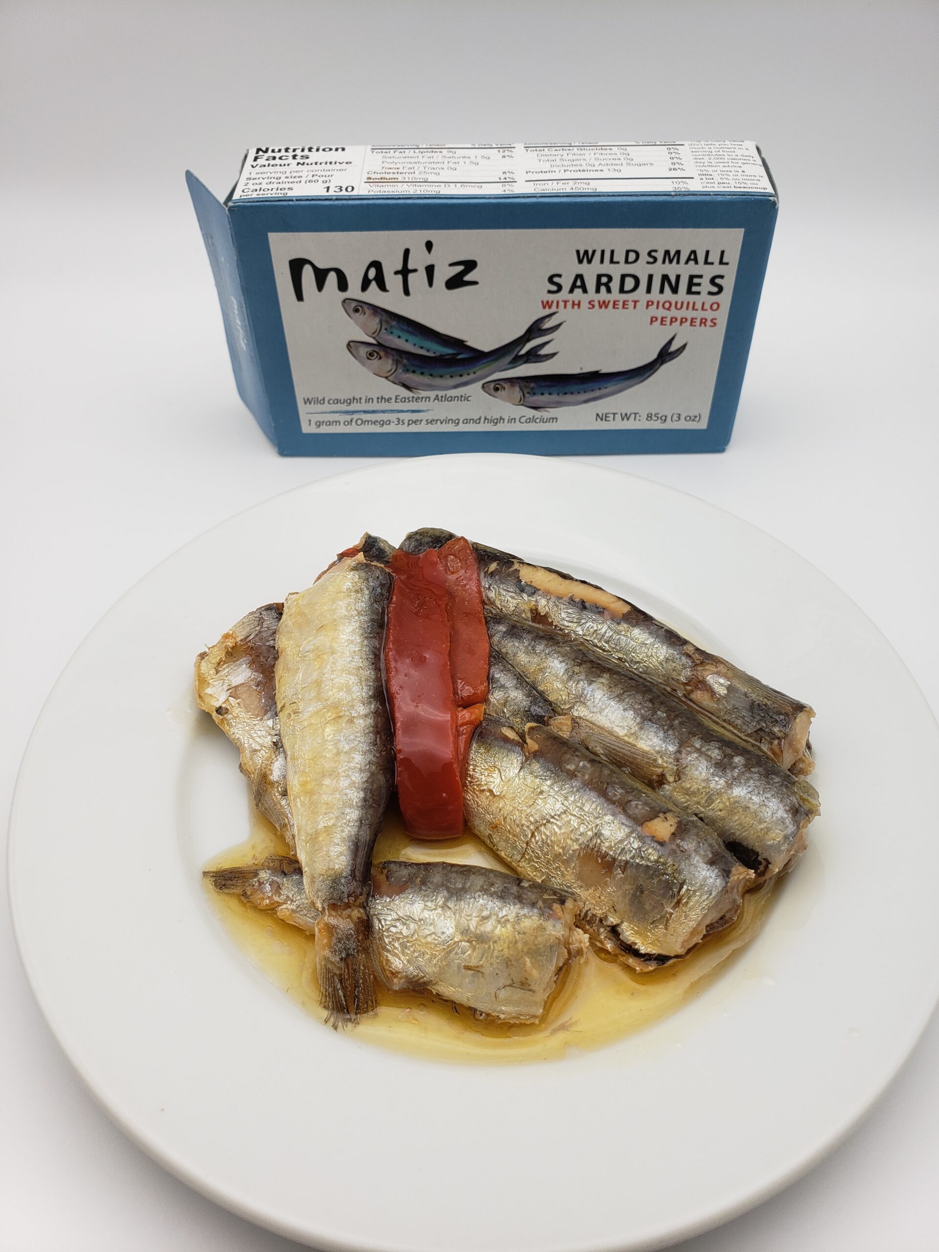 Matiz Small Sardines with Sweet Piquillo Peppers - Rainbow Tomatoes Garden