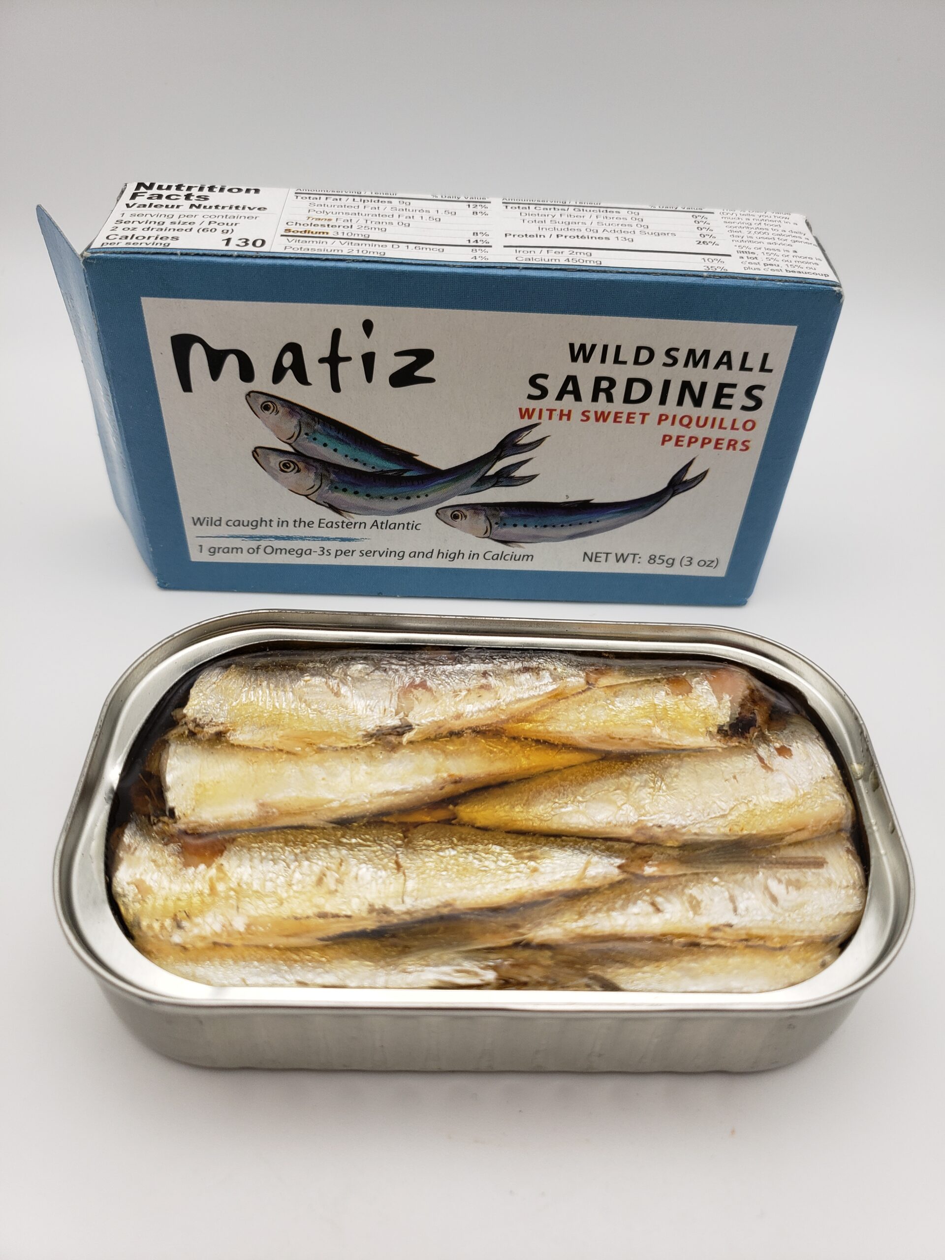 Matiz Small Sardines with Sweet Piquillo Peppers - Rainbow Tomatoes Garden