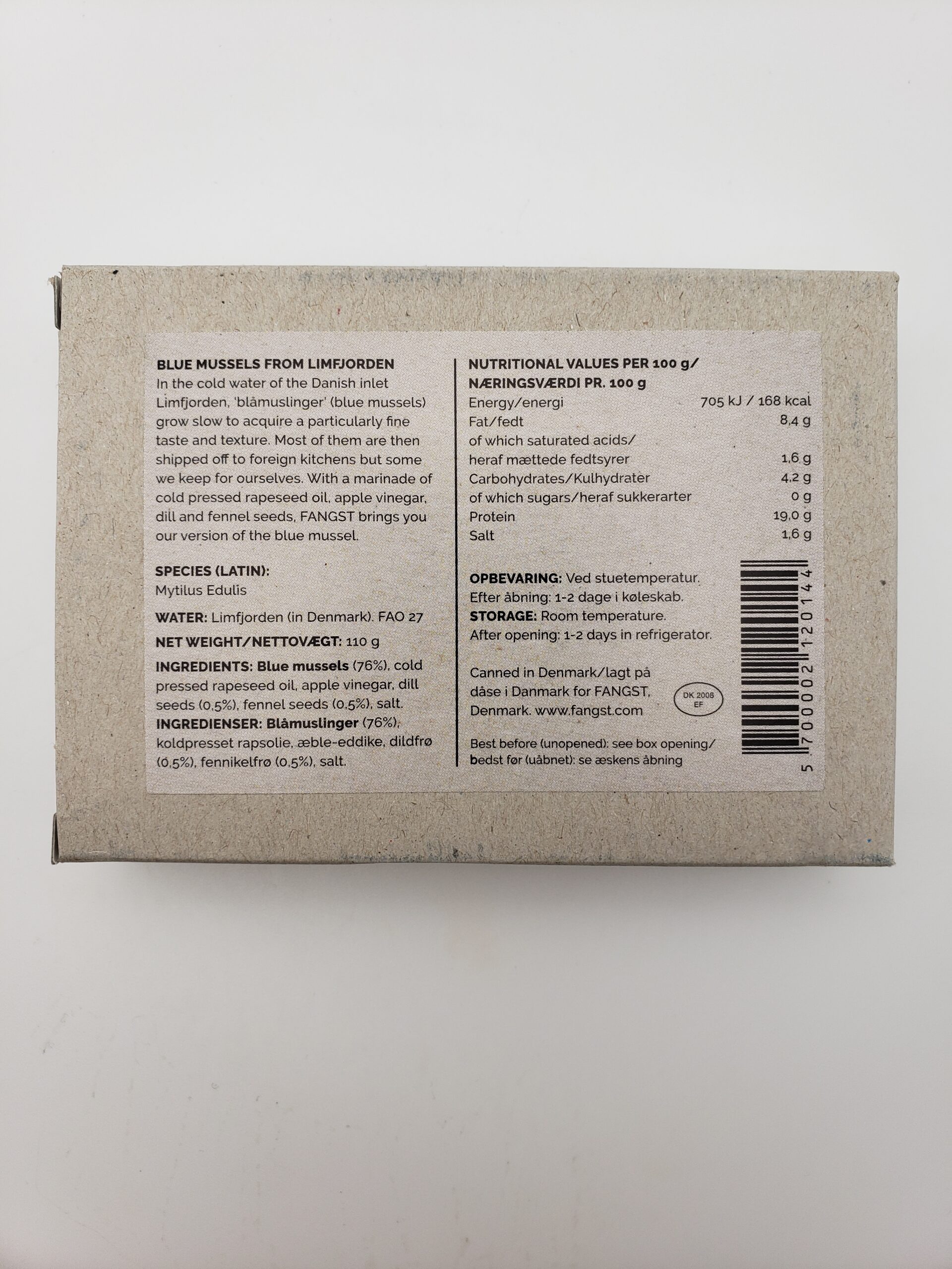 Fangst Blåmusling No. 1, Limfjord Blue Mussels Marinated w/ Dill and ...