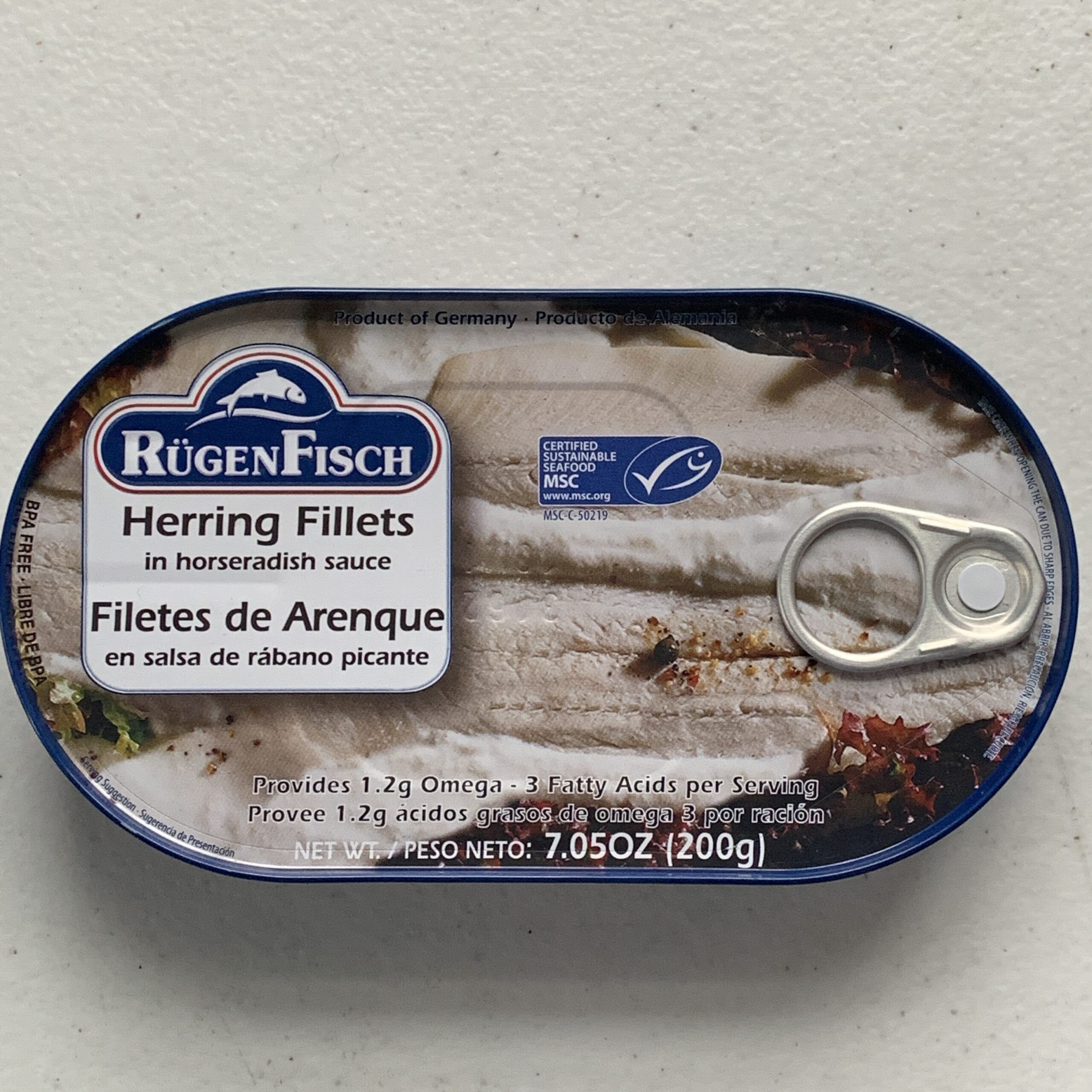 Rügen Fisch Herring Fillets in Horseradish Sauce - Rainbow Tomatoes Garden