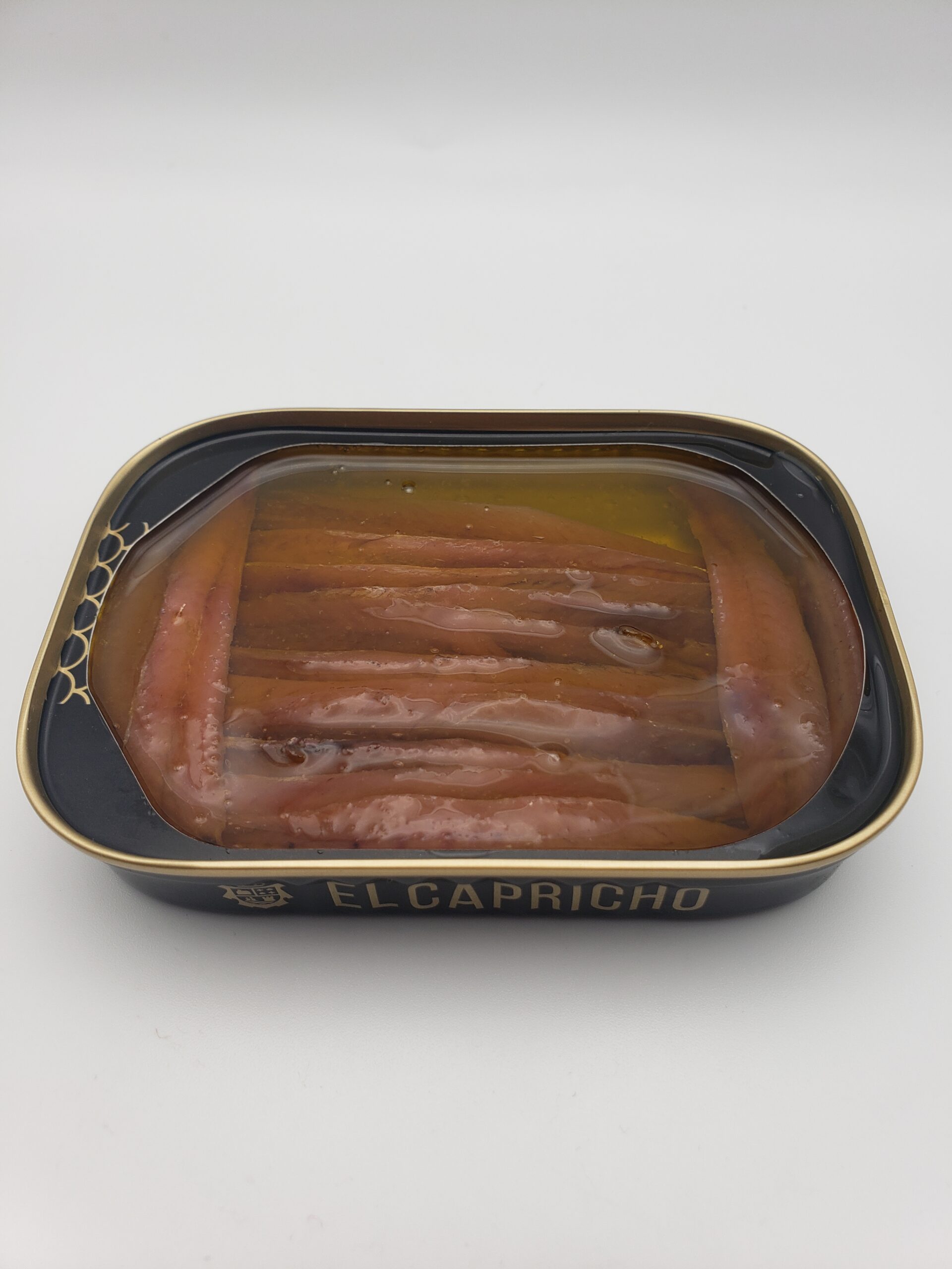 El Capricho Anchovy Fillets, M, EVOO, 95g - (+/-24 fillets) (BB 06/10 ...