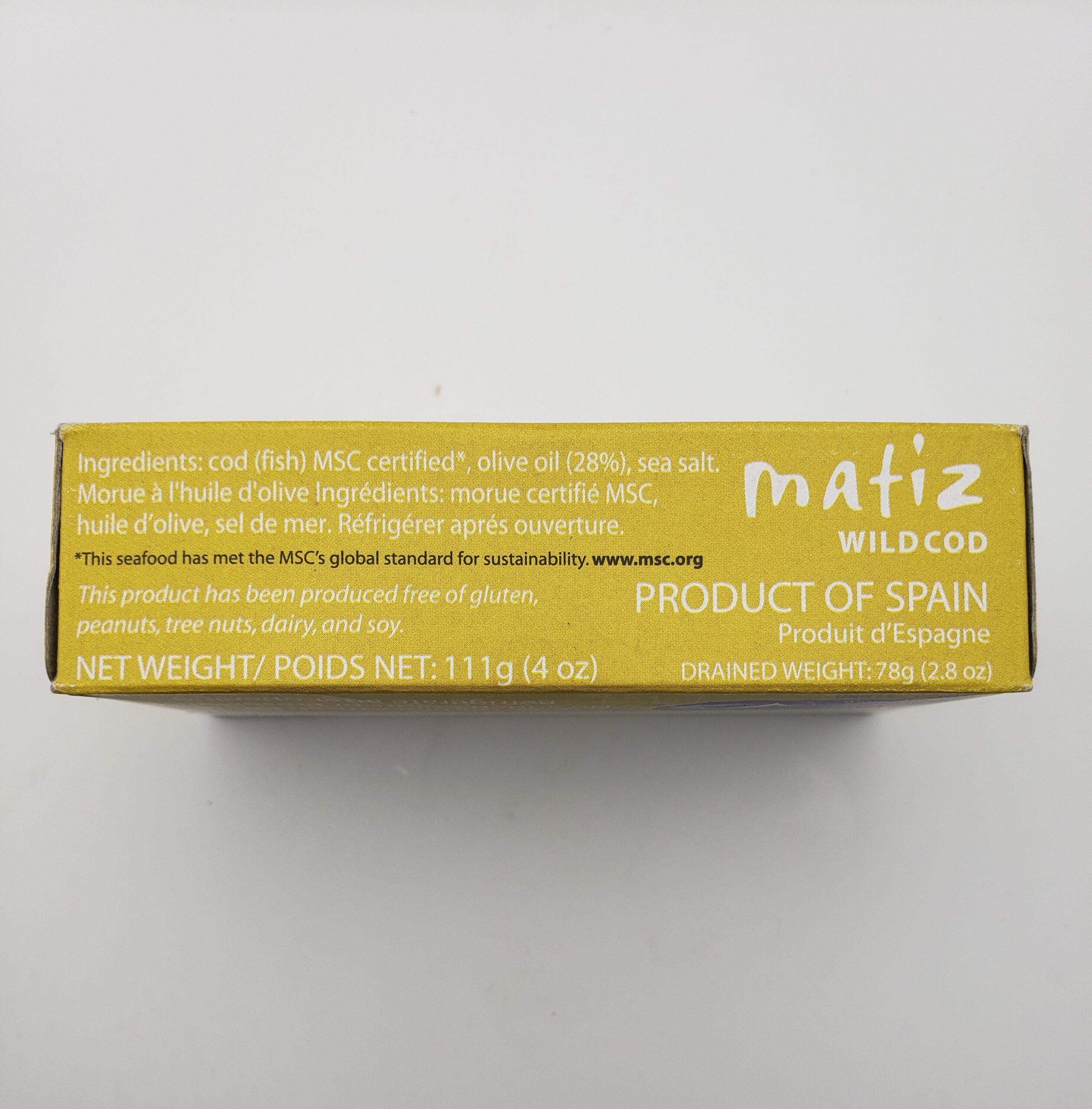 Matiz Wild Tinned Cod in Spanish Olive Oil |- Rainbow Tomatoes Garden