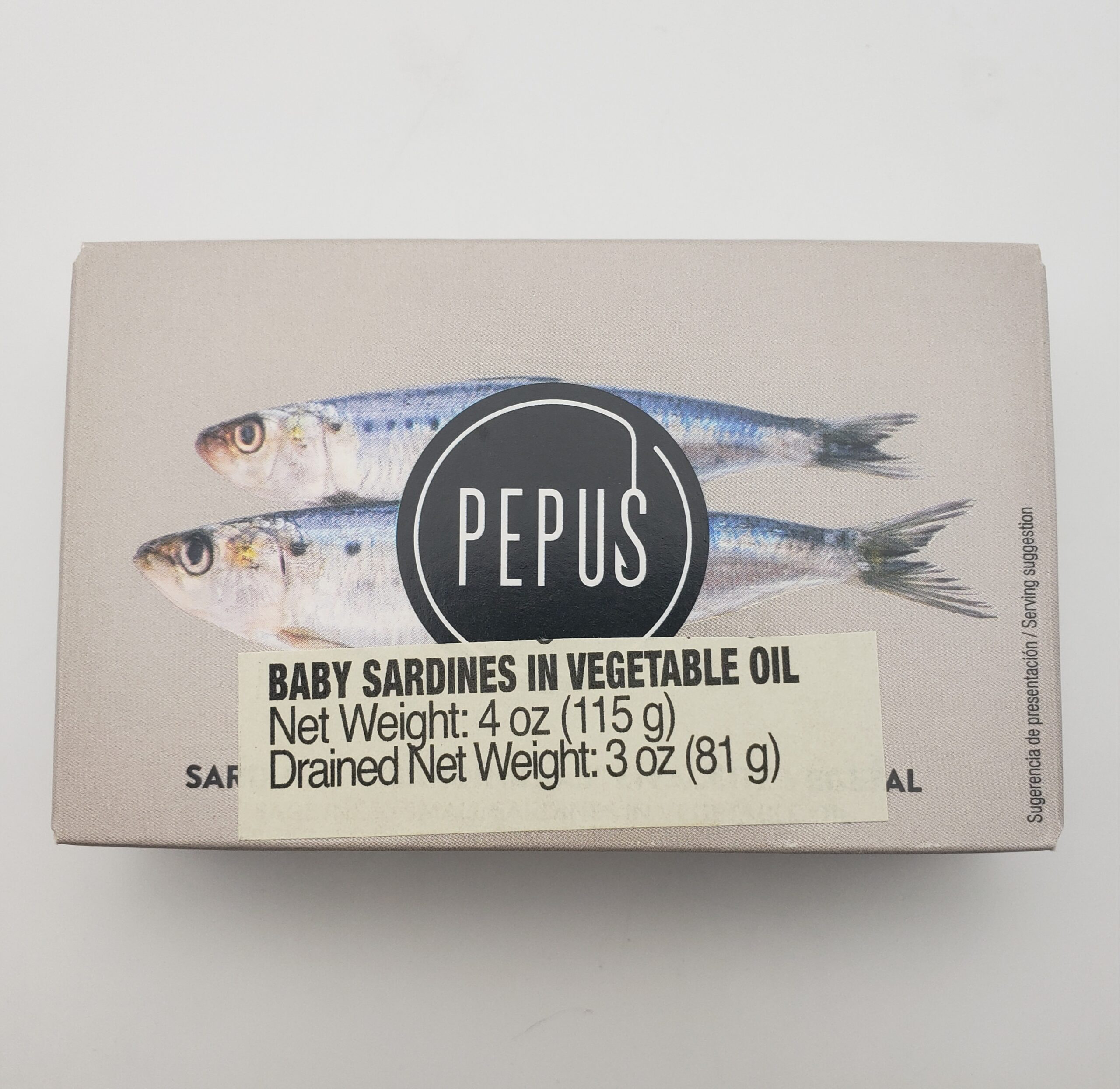 Pepus Baby Sardines in Vegetable Oil 10/12 - RTG.fish - Rainbow Tomatoes Garden