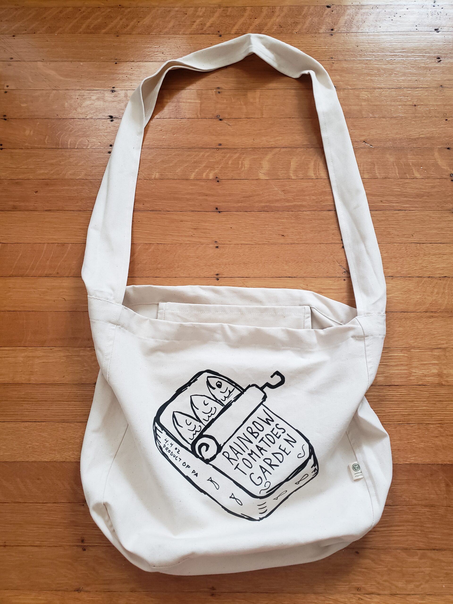 RTG Canvas Market Bag - Rainbow Tomatoes Garden