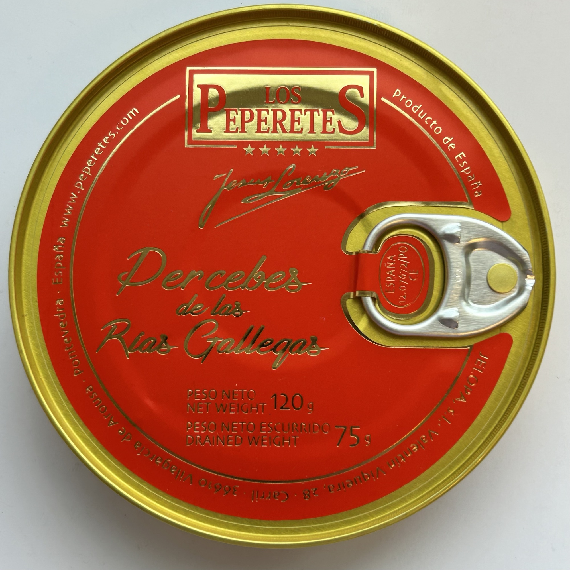 Los Peperetes Barnacles (Percebes) in Brine - RTG.fish - Rainbow ...