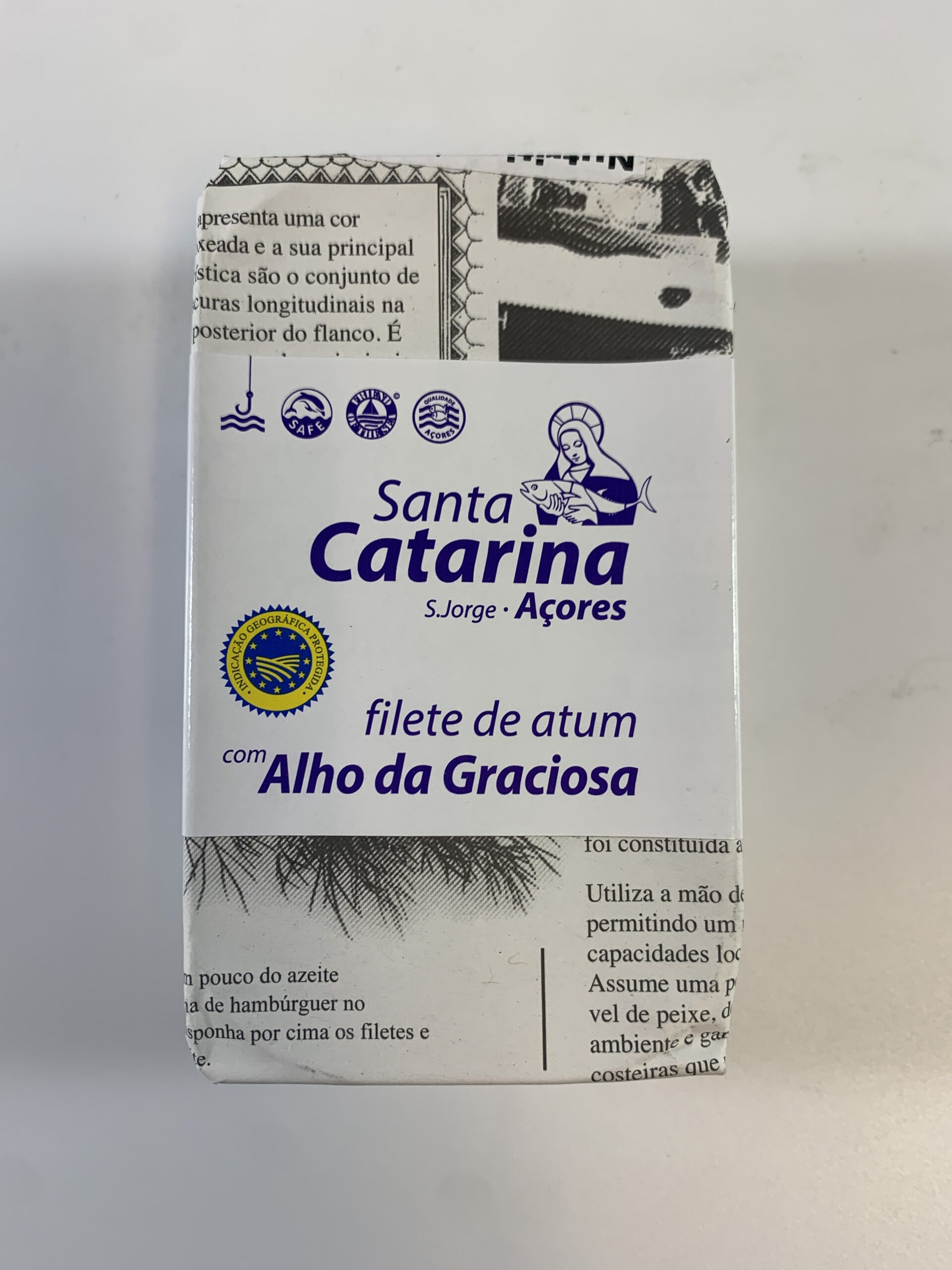 Santa Catarina Tuna Fillets in Olive Oil with Garlic - RTG.fish - Rainbow Tomatoes Garden